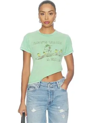 Daydreamer Peanuts Take A Hike Burnout Vintage T-shirt - Mint