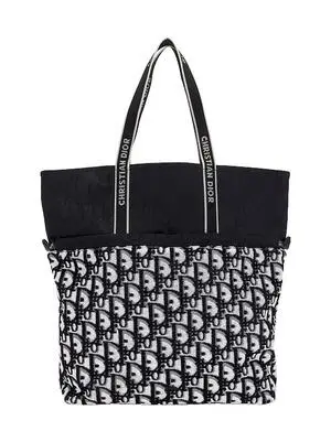 FWRD RENEW Dior Oblique Reversible Tote Bag - Black