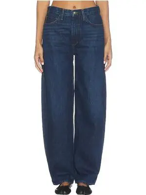 FAVORITE DAUGHTER The Mercer Mid Rise Easy Barely Barrel Jean - Blue