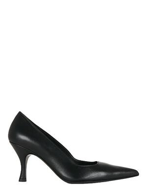 GIA BORGHINI Monserrat Draped Overlay Stiletto Pump - Black