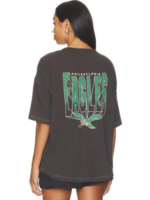 Junk Food Philadelphia Eagles Baseball Jersey - Black
