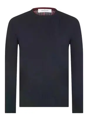 GRAN SASSO Gran Sasso Crew Neck Elbow Patch Sweater
