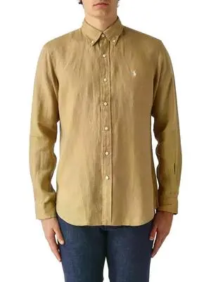 Polo Ralph Lauren Custom-fit Linen Shirt - Neutrals