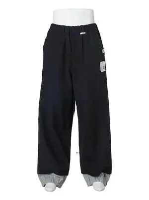 Mihara Yasuhiro Layered Wool Sweatpants - Black