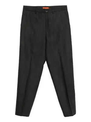 Barena Venezia Herringbone Weave Straight-leg Trousers - Grey