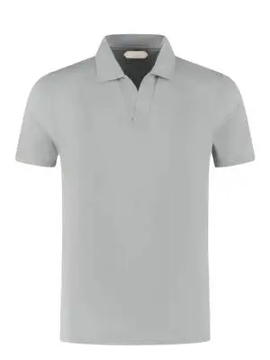 AURELIEN Buttonless Short-sleeve T-shirt - Grey