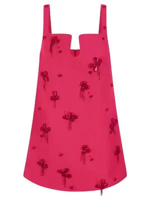 Acler Rex Mini Dress With Embellishment - Pink