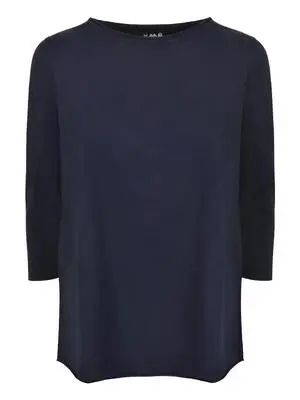 Labo.art Boat Neck Long Sleeve T-shirt - Blue