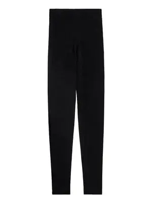 BALENCIAGA Techwear Logo-embroidered Knitted Leggings