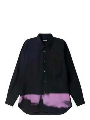 Comme Des Garçons Spray Paint Effect Shirt - Black