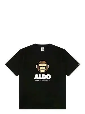 AAPE BY *A BATHING APE Aldo Crew-neck T-shirt - Black