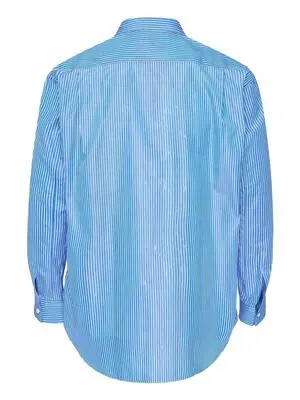 Comme Des Garçons Stripe-patterned Shirt - Blue