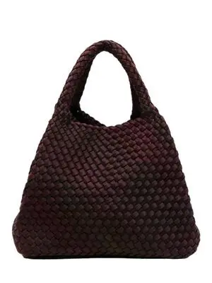 MARREA Woven Neoprene Shoulder Bag - Red