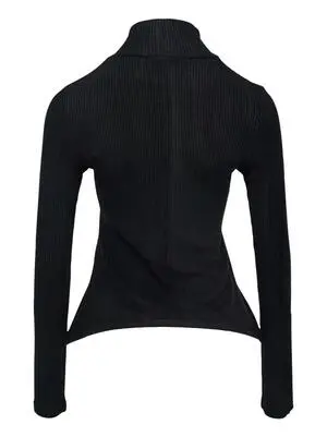 MELITTA BAUMEISTER Melitta Baumeister Ribbed Knit Asymmetric Sweater