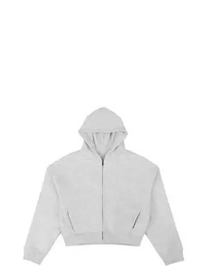 ENTIRE STUDIOS ENTIRE STUDIOS Zip-Up Dropped-Shoulder Hoodie Grey