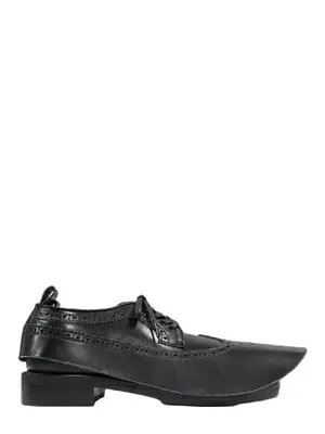 Comme Des Garçons Leather Brogue Derby Shoes - Black
