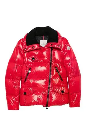 Moncler Padded Asymmetric Zip Jacket - Red