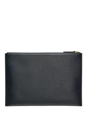 Mulberry Grained Leather Pouch - Black
