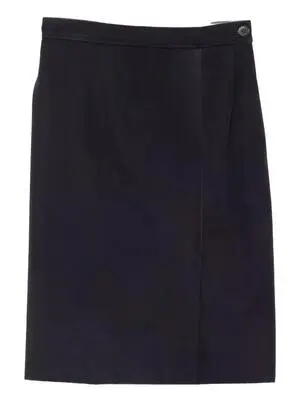 SAINT LAURENT Saint Laurent 1980s Wool Wrap Skirt