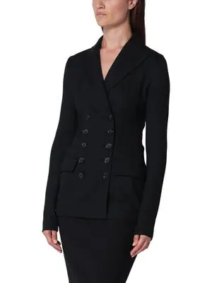 Dolce & Gabbana Double-breasted Virgin Wool Jacket - Black