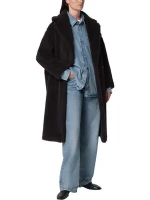 Max Mara Teddy Bear Icon Coat In Alpaca And Wool - Brown