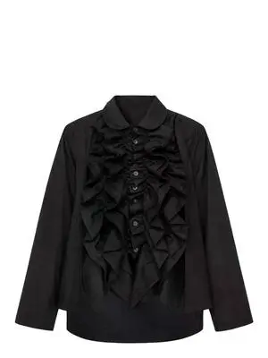 COMME DES GARÇONS TAO Ruffled Layered Shirt - Black