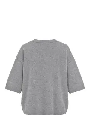 Sofie D'hoore Short-sleeve Wool Sweater - Grey
