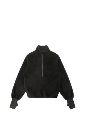 ENTIRE STUDIOS ENTIRE STUDIOS Half-Zip Fleece Sweater Black