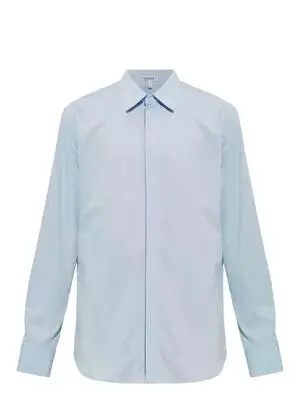 Loewe Embroidered-logo Shirt - Blue