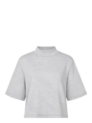 CLUB21 COLLECTION Irene Mock-neck T-shirt - Grey