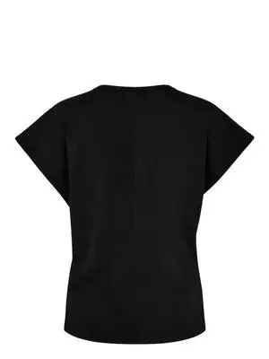 CLUB21 COLLECTION Leonie V-neck T-shirt - Black