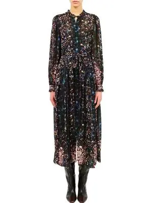 ULLA JOHNSON Ulla Johnson Tessa Floral-Print Silk Midi Dress