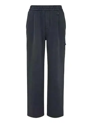 WOOYOUNGMI Elastic-waistband Pleated Track Pants - Grey