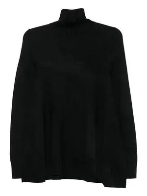 TOTEME Ribbed-knit Turtleneck Sweater - Black