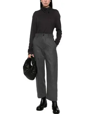 NICHOLSON & NICHOLSON Holt Patch-pocket Elasticated-waist Trousers - Grey