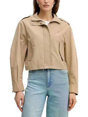 OUI Cropped Epaulette Jacket - Neutrals
