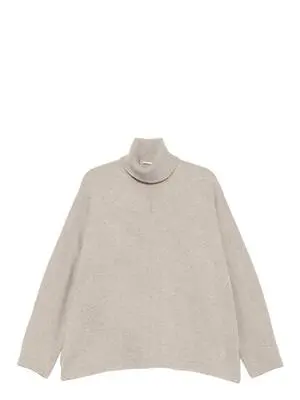 PANICALE Roll Neck Knitted Sweater - Neutrals