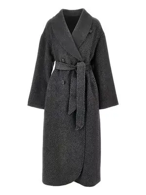 EMPORIO ARMANI Emporio Armani Belted Double-Breasted Coat