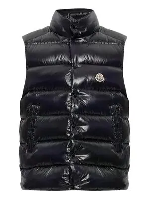 Moncler Moncler Tibb High-Neck Padded Vest Blue