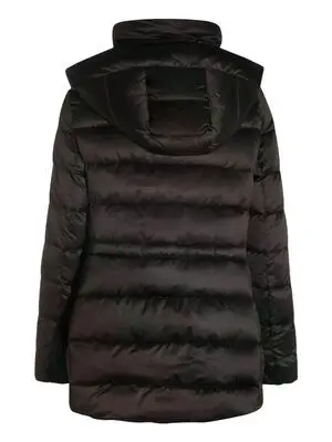 MOORER Quilted Hooded Coat - Brown
