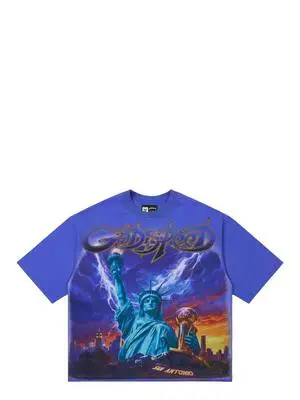 GODSPEED Liberty Reigns Graphic-print T-shirt - Blue