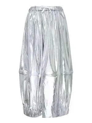 MELITTA BAUMEISTER Metallic Gathered Midi Skirt - Silver