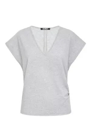 CLUB21 COLLECTION Leonie V-neck T-shirt - Grey