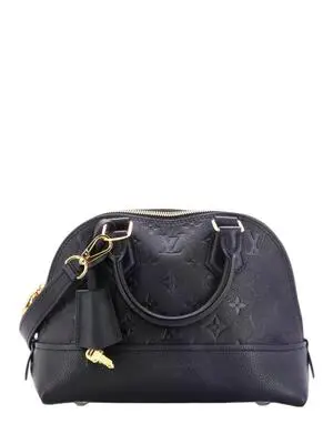 LOUIS VUITTON Monogram Empreinte Leather Bb Satchel - Black