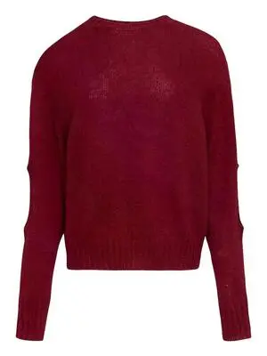 Undercover Cut-out Detail Sweater - Red