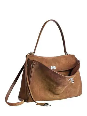 Balenciaga Rodeo Suede Tote Bag - Brown