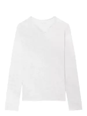 Zadig&Voltaire Monastir Henley T-shirt Long-sleeved - Grey