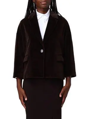 CIRCOLO 1901 Velvet Blazer - Brown