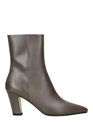 AeydĒ Leather Ankle Boots With Block Heel - Brown