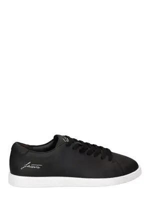 Lacoste Logo-print Leather Sneakers - Black
